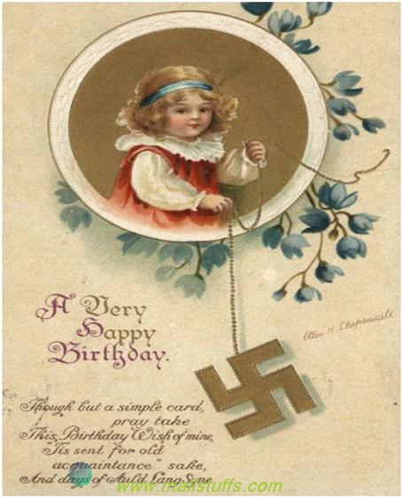 Swastika good luck quotes in american greeting cards